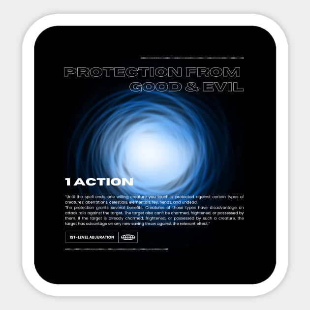 Protection from Evil and Good Dnd 5e Spells Tarot Card Dungeons and Dragons Gift - Dnd Gift ...